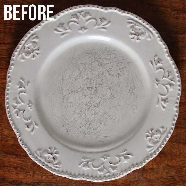 Learn how to easily remove black scratch marks from dinner plates. – I ...