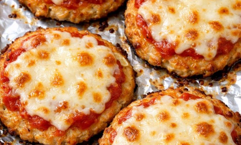 3-Ingredient Chicken Crust Pizza Patties – I love…